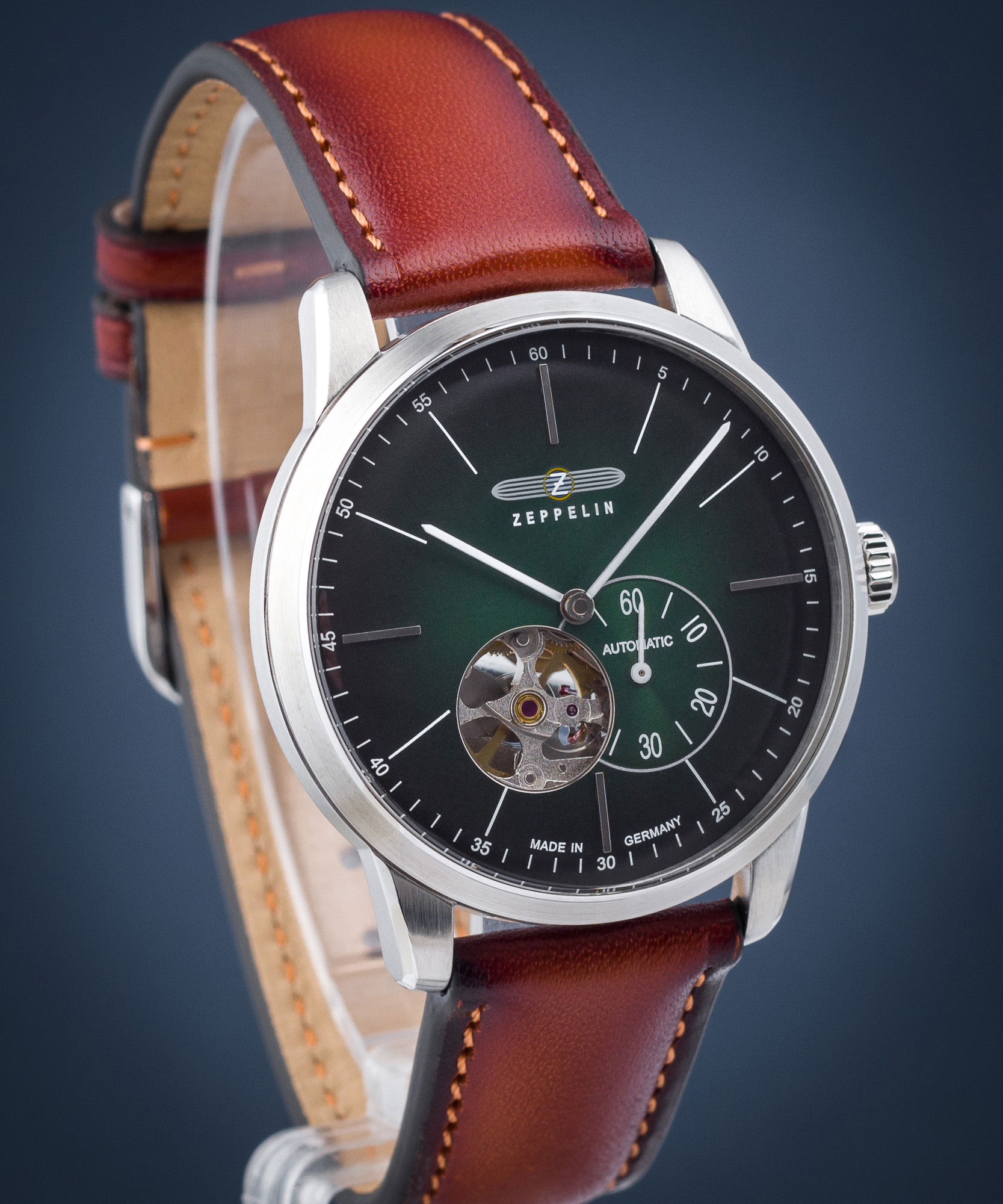 Zeppelin 8364-4 - Zegarek Flatline Open Heart Automatik • Zegarownia.pl
