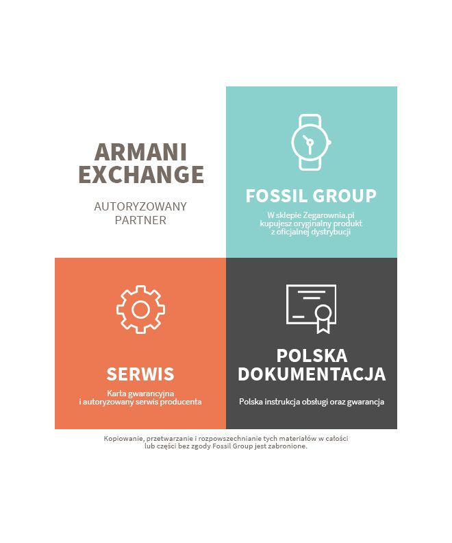 Armani Exchange AX5804 - Zegarek Lola Square • Zegarownia.pl
